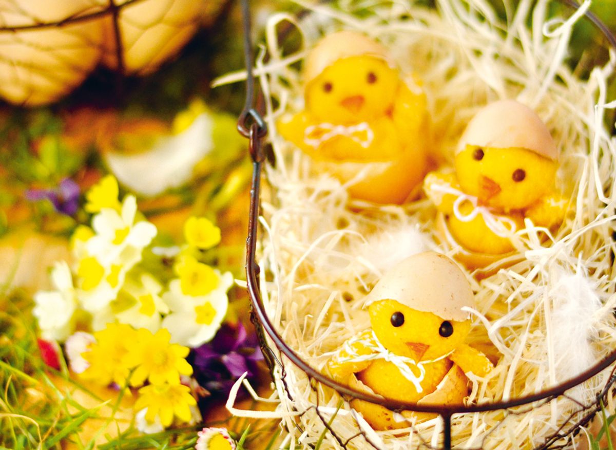 Poussins de Pâques en pâte d’amandes - FemininBio