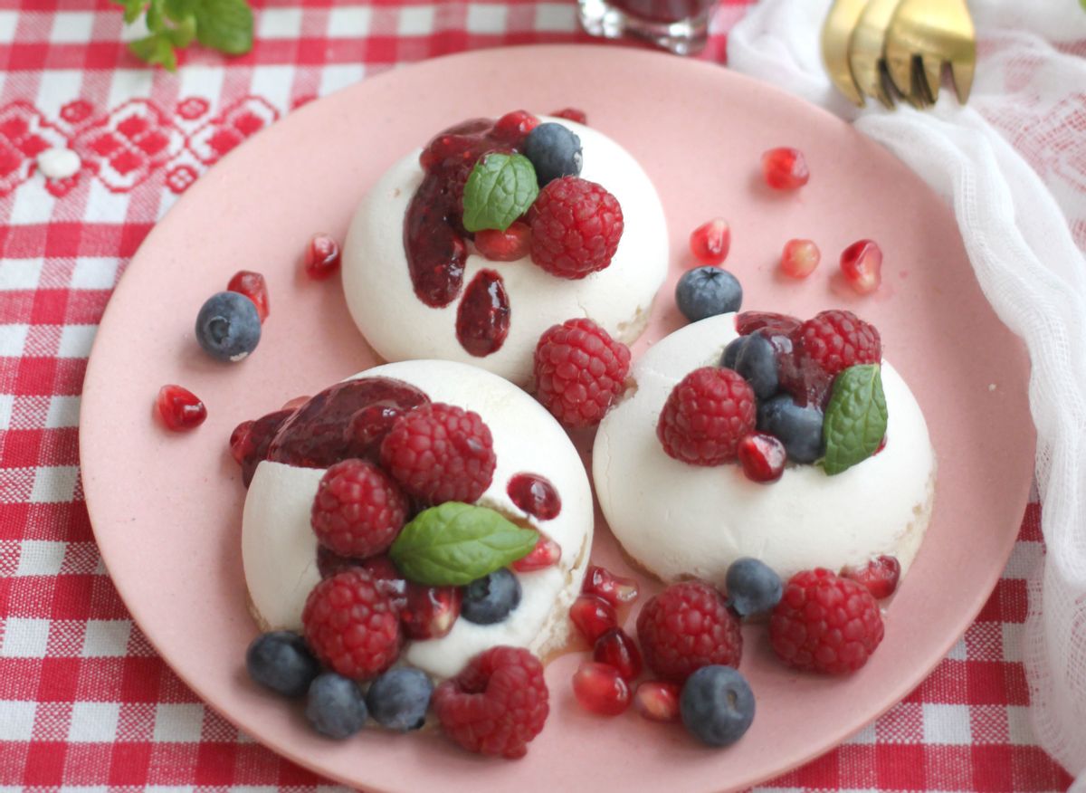Pavlovas vegan aux fruits rouges - FemininBio