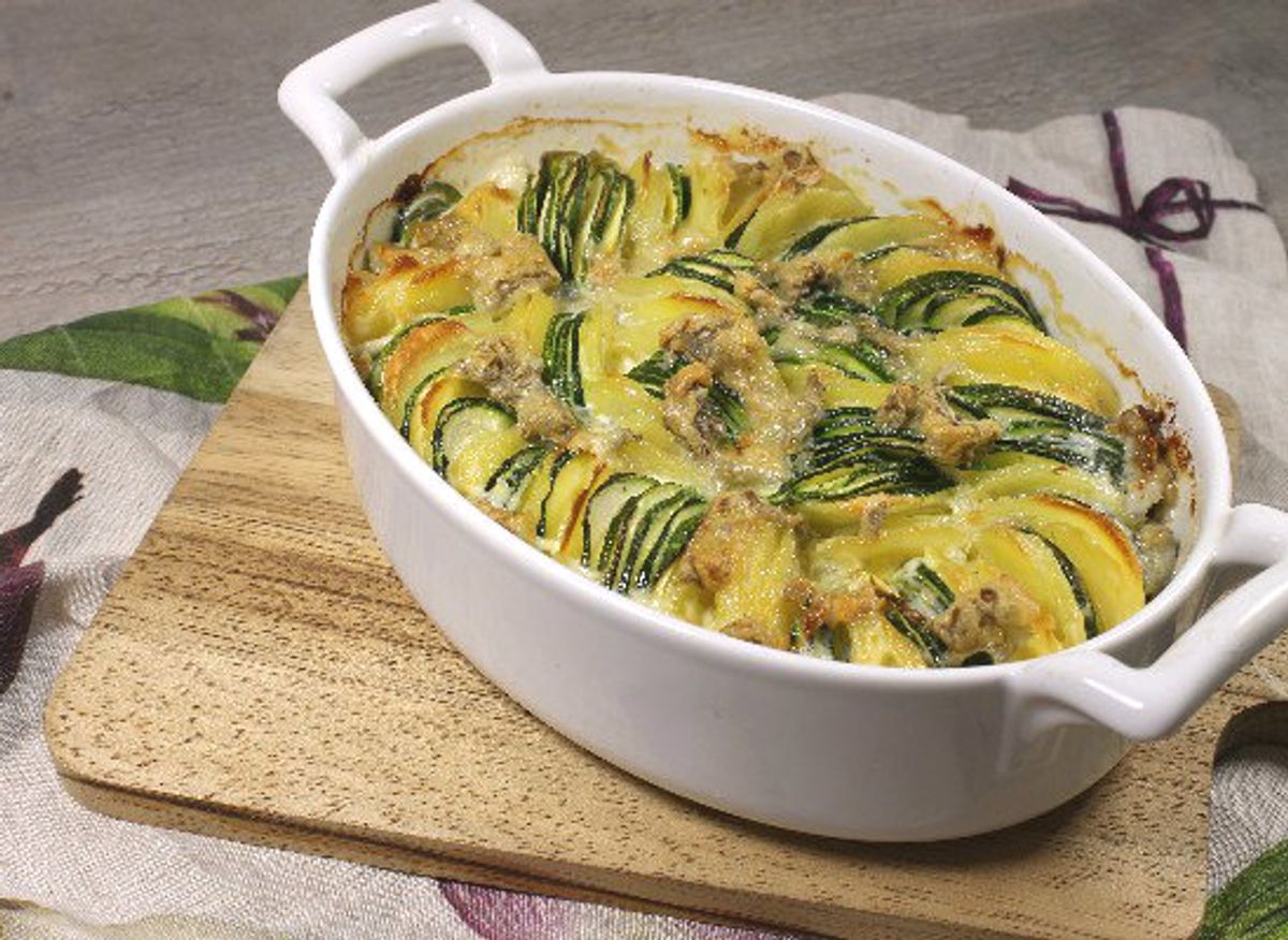 Tian de courgettes au gorgonzola - FemininBio