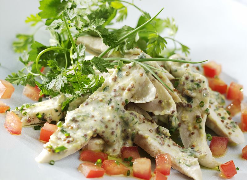 Emincé de volaille fermière à la crème bio - FemininBio